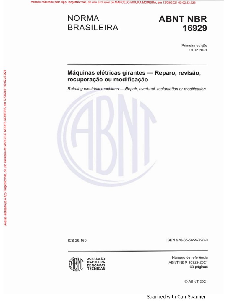 Norma Manutenção de Motor | PDF