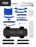 Dodge Challenger Papercraft Template | PDF