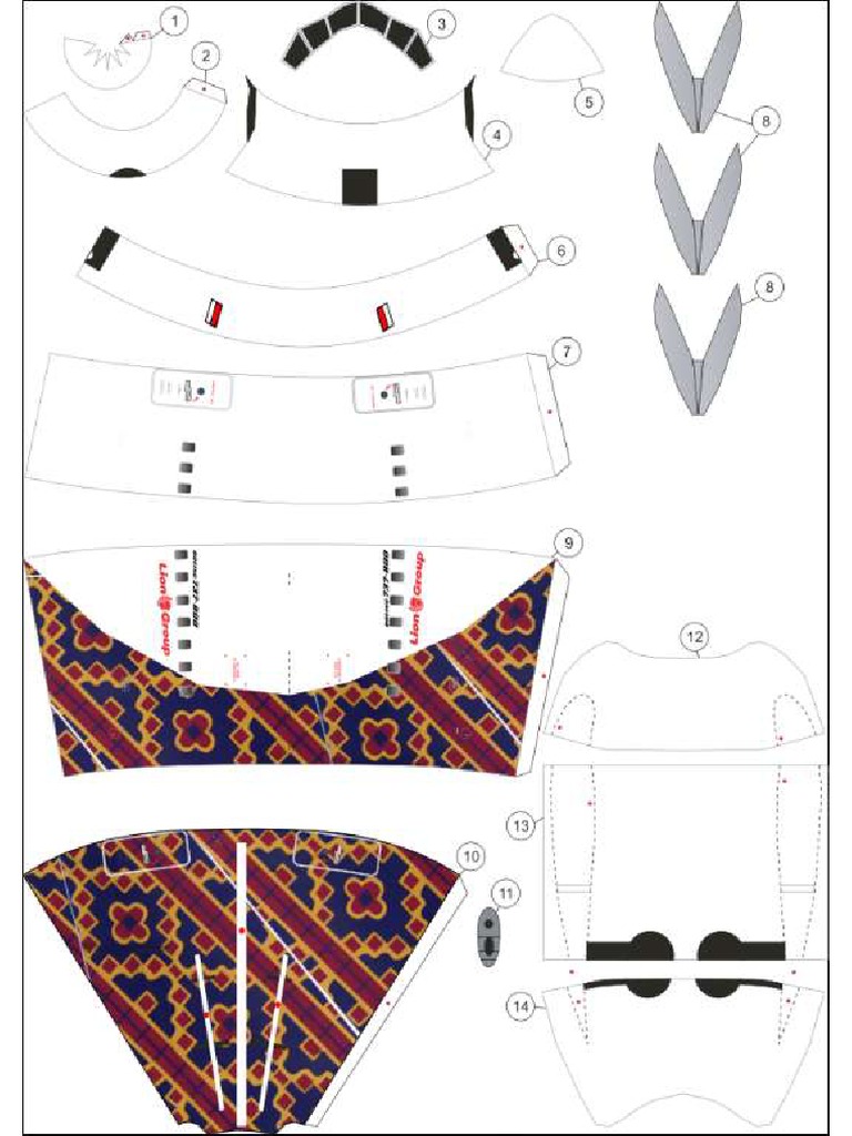 Papercraft Malindo Air Livery Batik Air | PDF