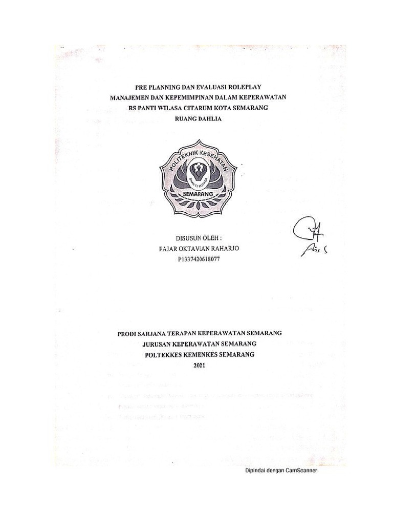 077 Fajar Okta - Pre Planning | PDF