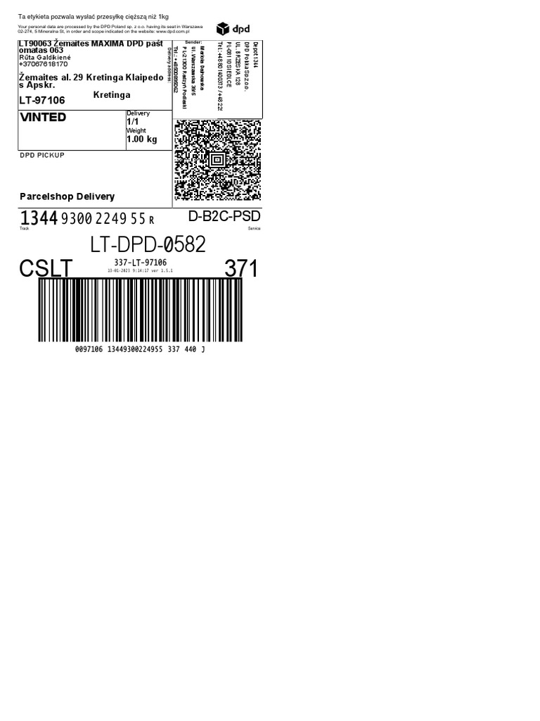 Vinted Etykieta 5043829223 | PDF