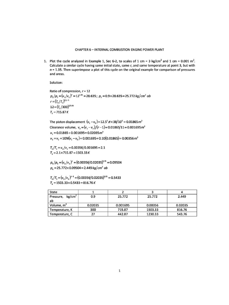 Chapter 6 Internal Combustiom | PDF