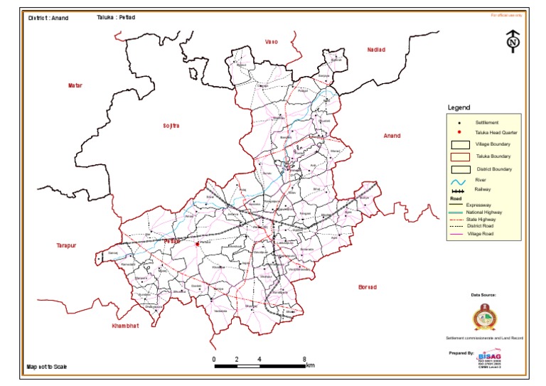 Petlad Taluka Village List and Map | PDF