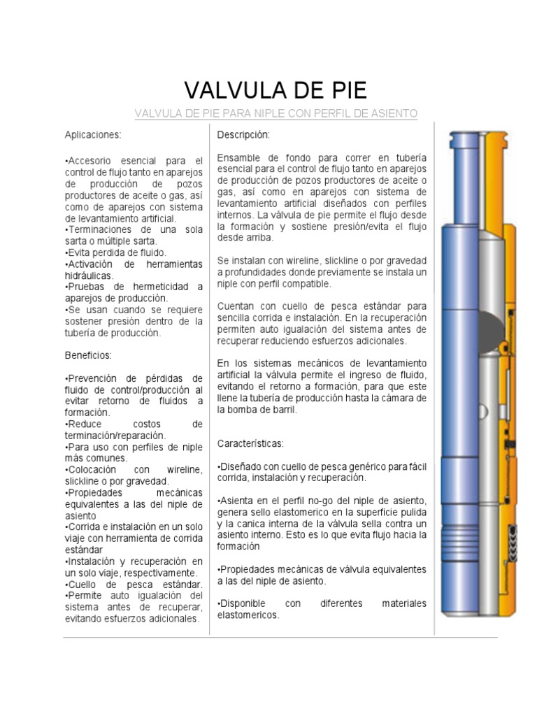 Standing Valve | PDF | Máquinas | Mecánica de Medios Continuos