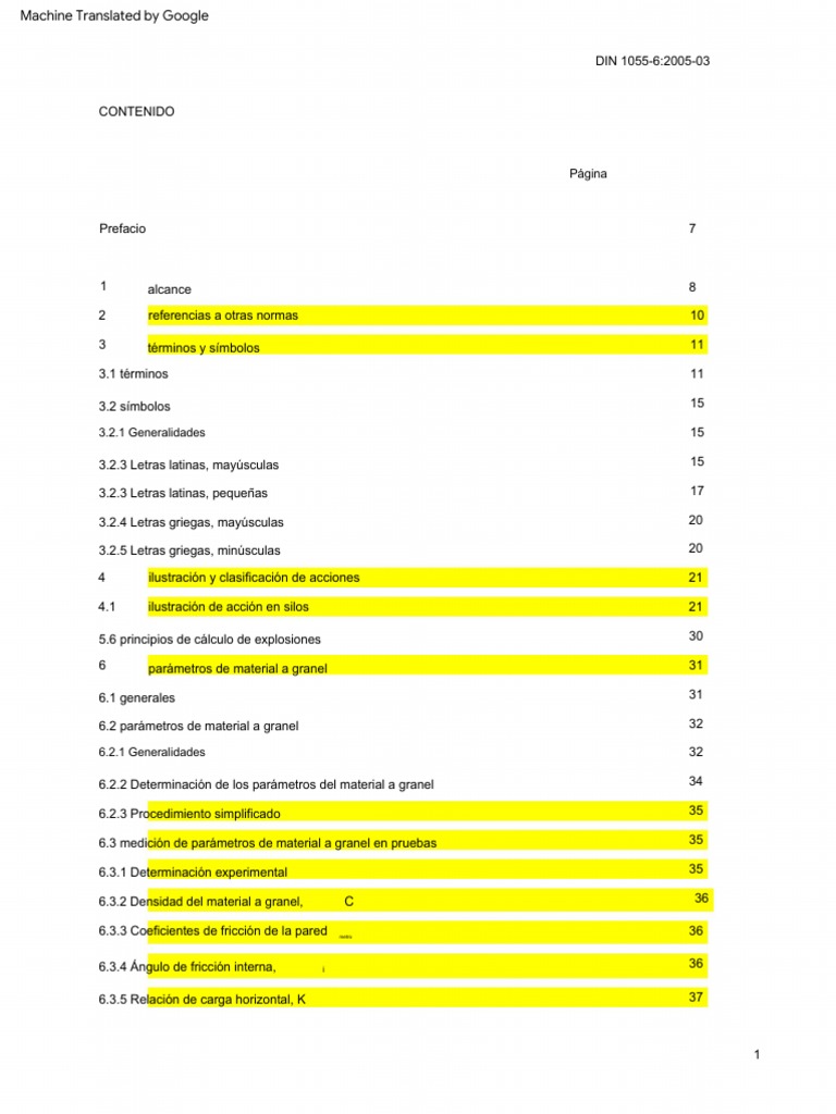 Din 1055-6-2005silos Compress | Descargar gratis PDF | Hormigón | Ciencias fisicas