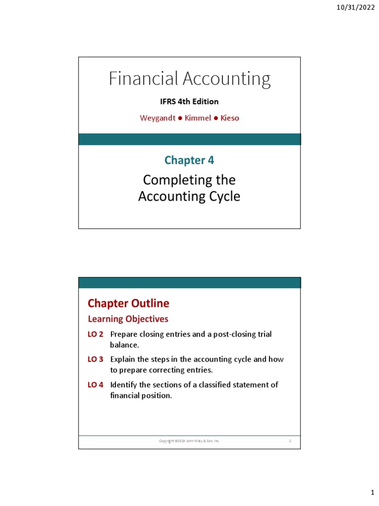 Financial Accounting: Completing The Accounting Cycle | PDF | Debits And Credits | Balance Sheet