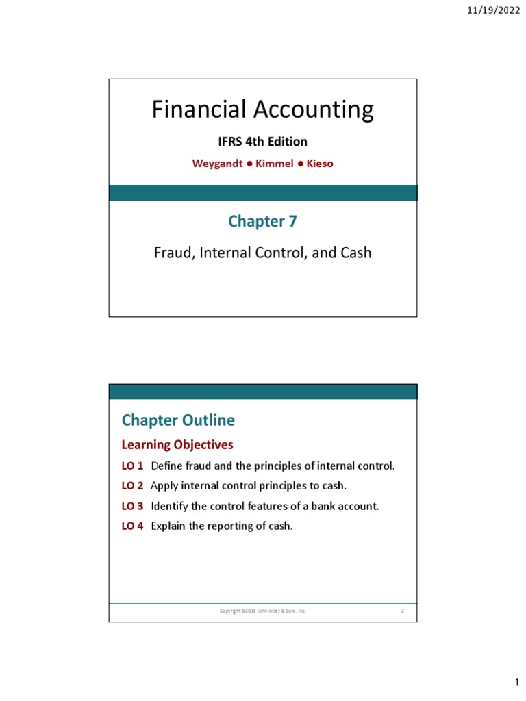 Financial Accounting: Fraud, Internal Control, and Cash | PDF | Cheque ...