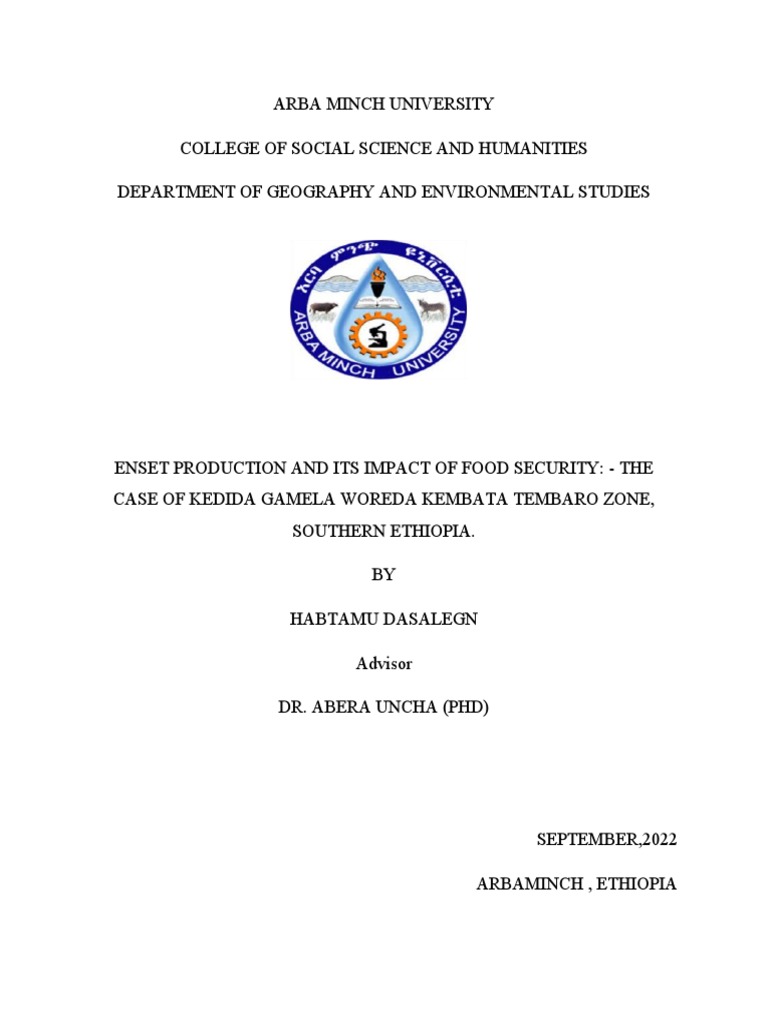 Arba Minch Universit2 | PDF | Sampling (Statistics)