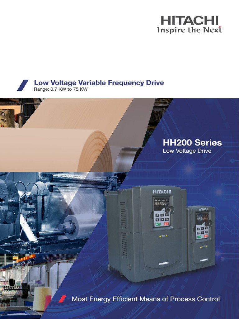 Hitachi HH200 VFD User Manual | PDF | Electric Motor | Power Inverter