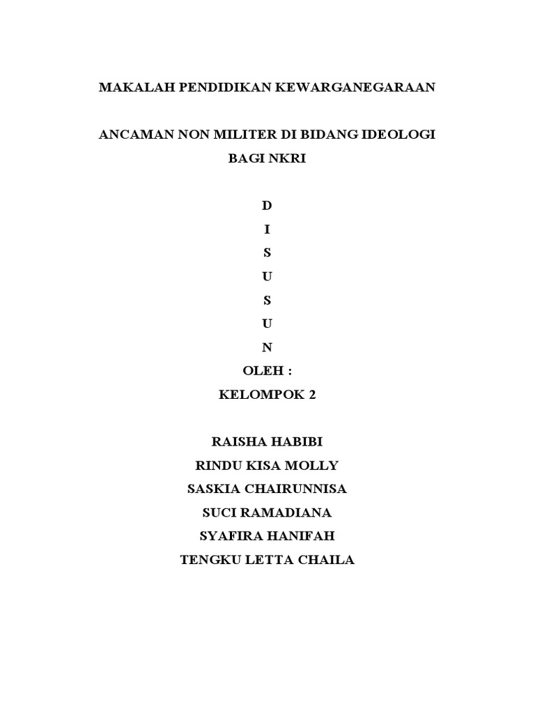 Makalah PKN X MIA 1 | PDF