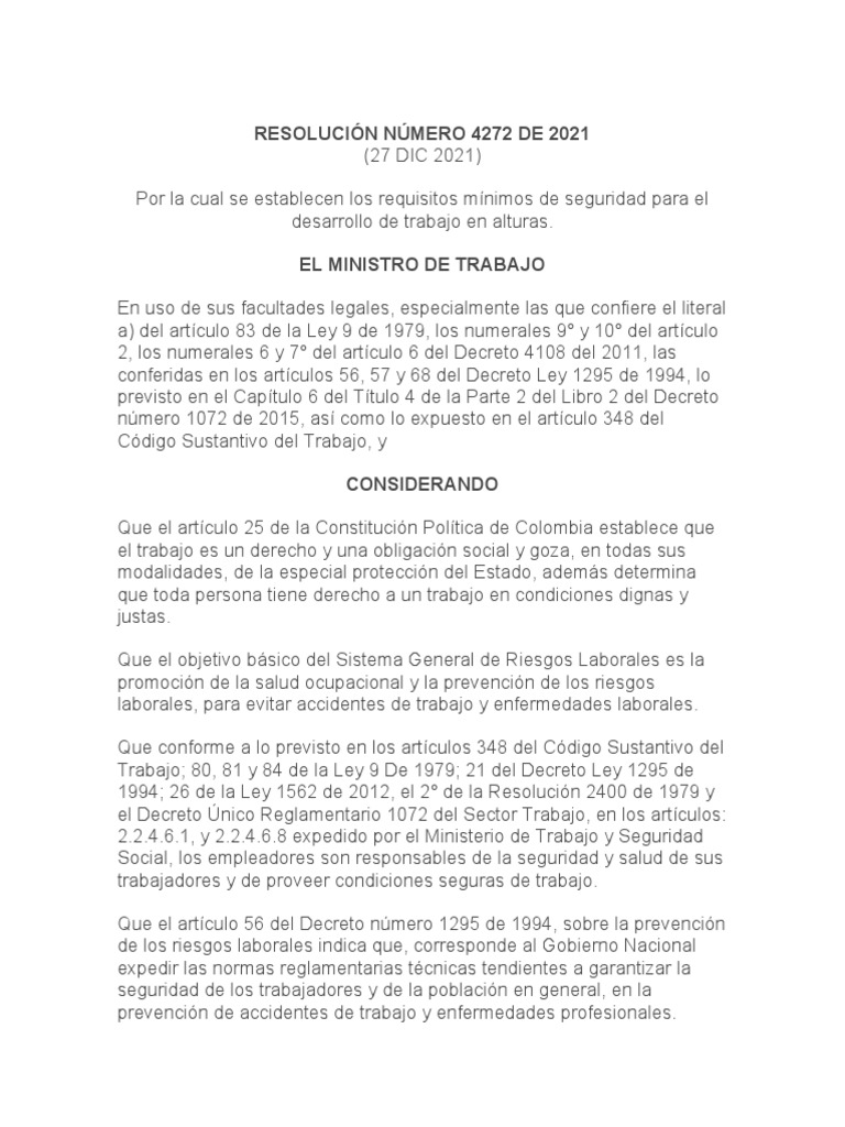Resolución Número 4272 de 2021 | Descargar gratis PDF | Valores ...