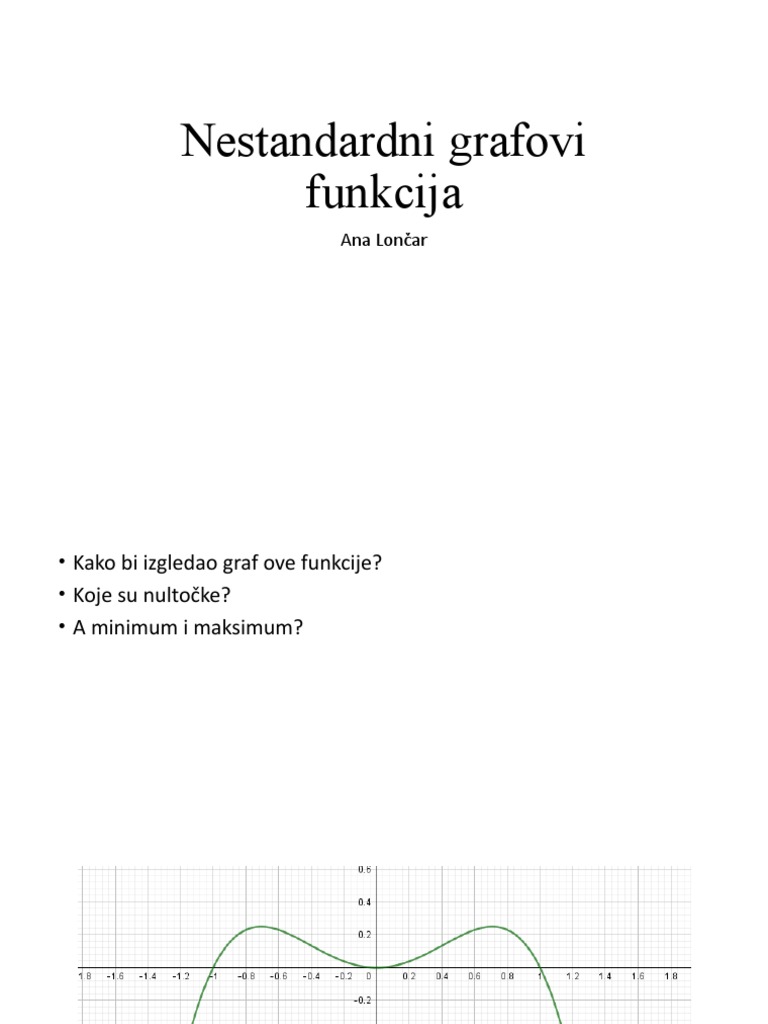Nestandardni Grafovi Funkcija | PDF