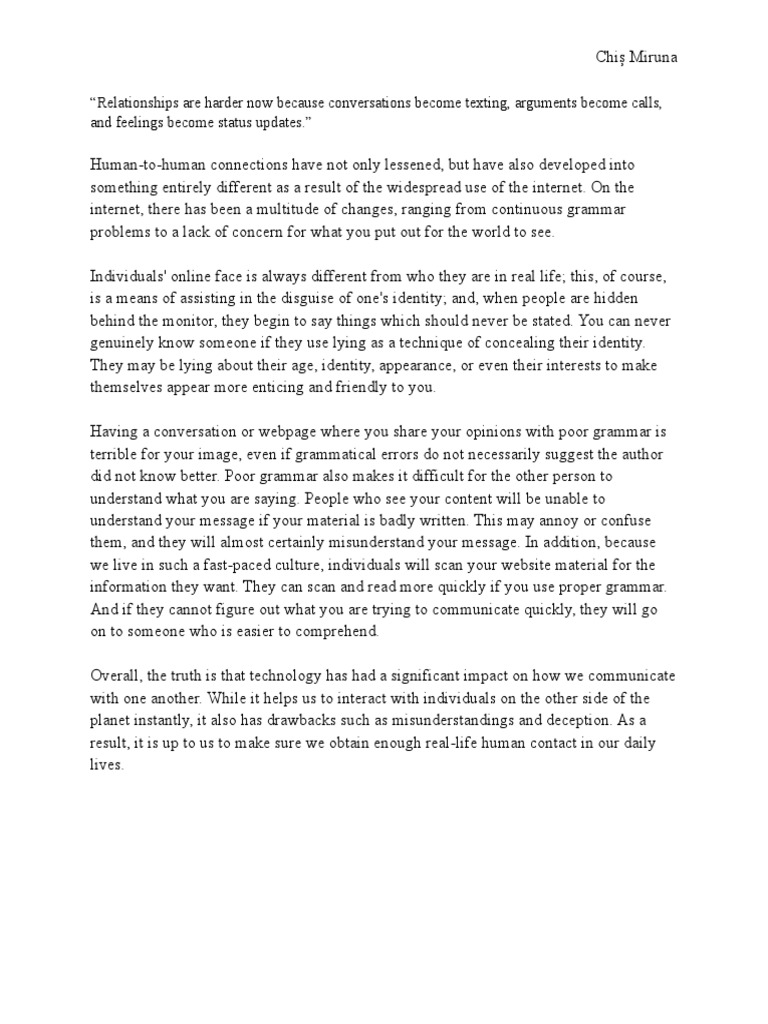 "Relationships Are Harder Now Because Conversations Become Texting ...