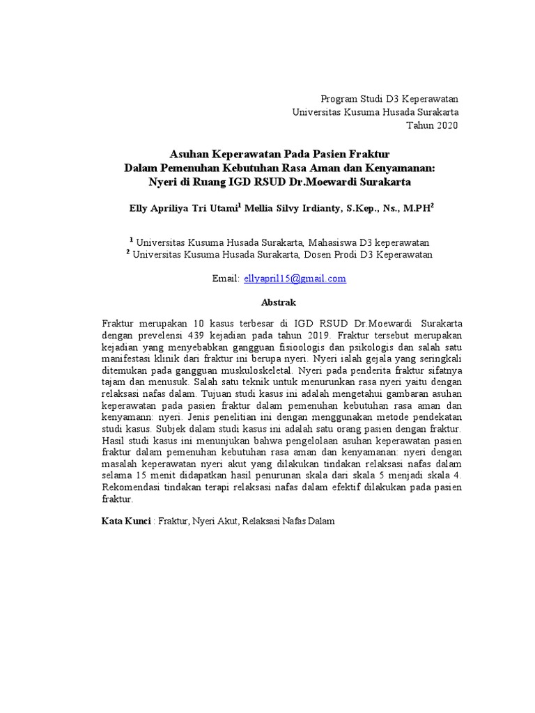 Asuhan Keperawatan Pada Pasien Fraktur | PDF | Pengembangan Diri | Kesehatan Holistik