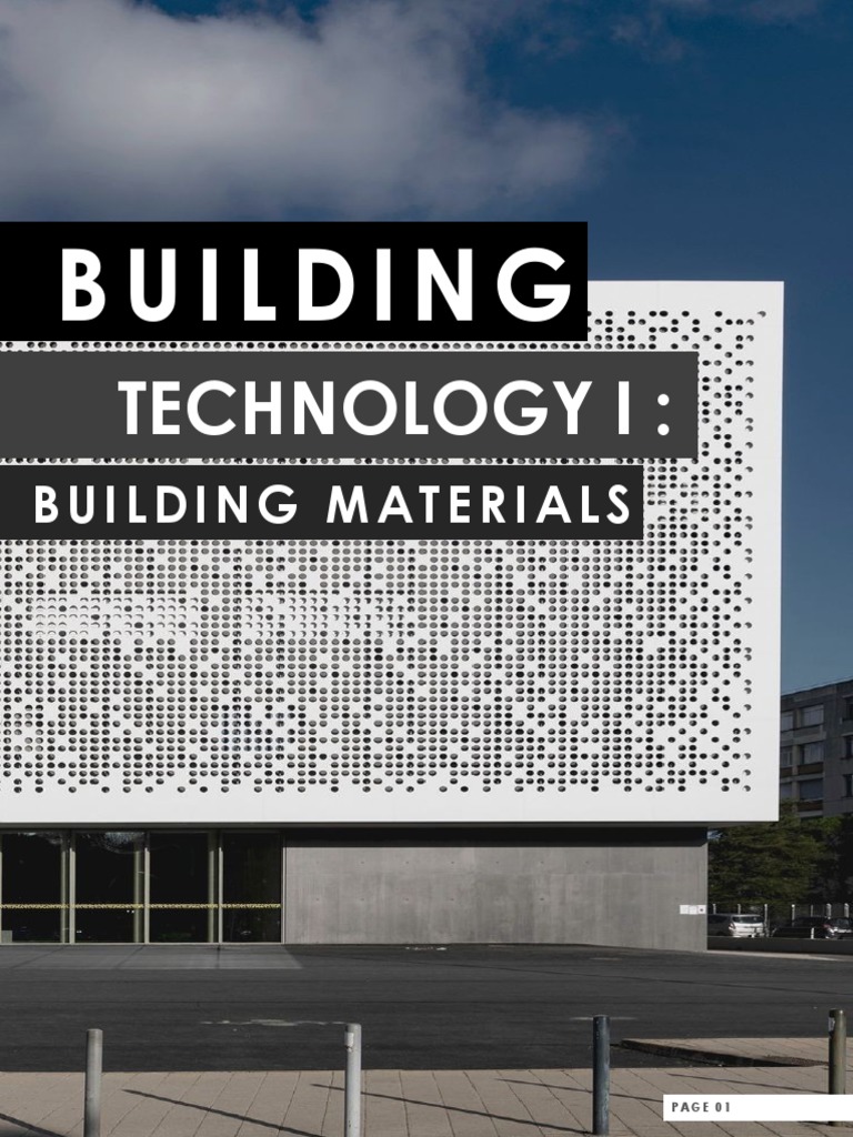 Building Materials in Building Technology 1 - Architecture National University Philippines | PDF ...