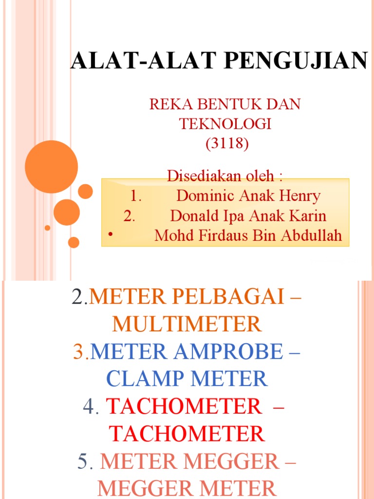Alat Alat Pengujian | PDF