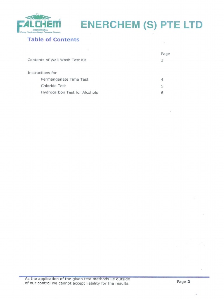 Wall Wash Test Procedure | PDF