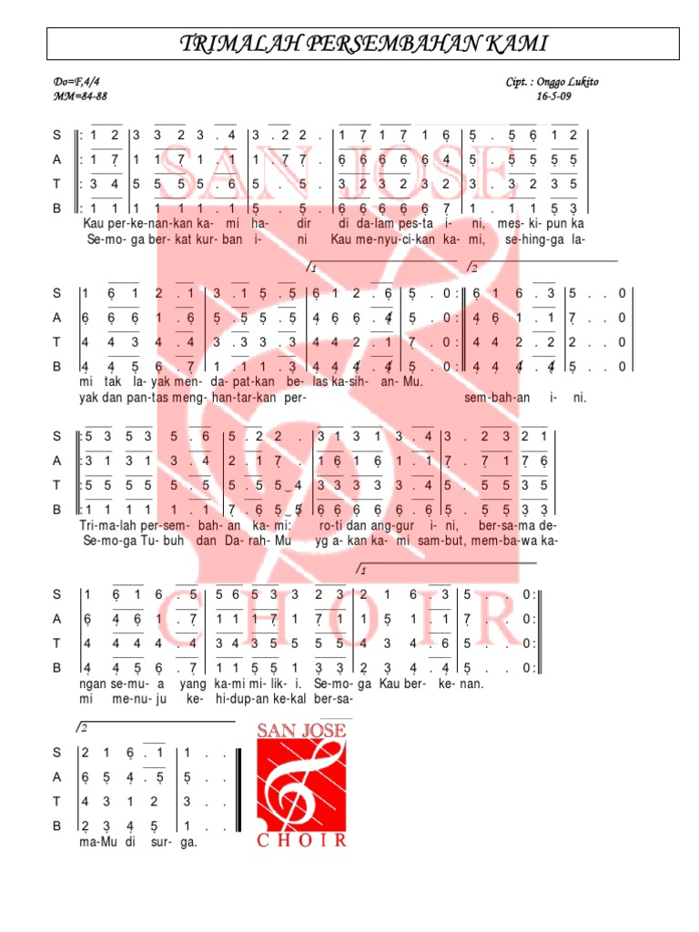 Lagu Persembahan Liturgi | PDF