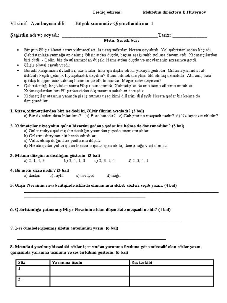 Az - Dil.6 BSQ | PDF