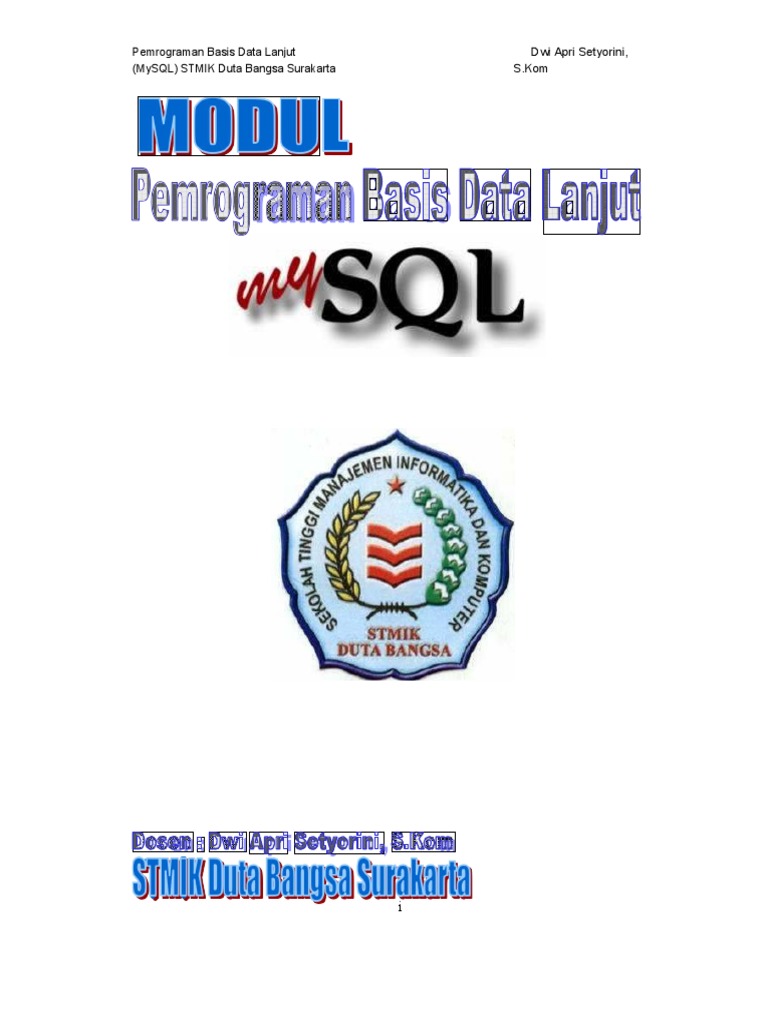 Pemrograman MySQL Lanjut untuk Mahasiswa | PDF | Bisnis | Teknologi ...