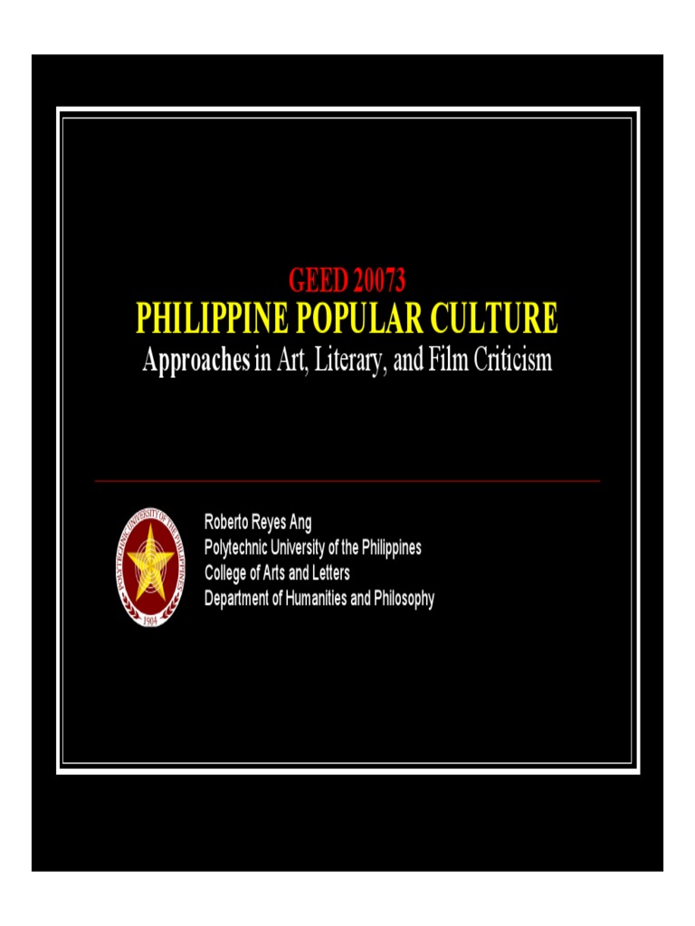 Critical Approaches to Philippine Culture | PDF | Karl Marx | Sociology