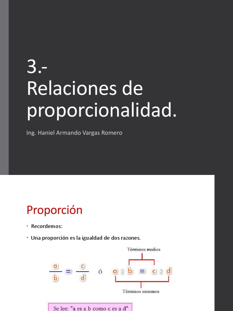 Tipos de Proporcionalidad Matemática | PDF | Objetos matemáticos ...