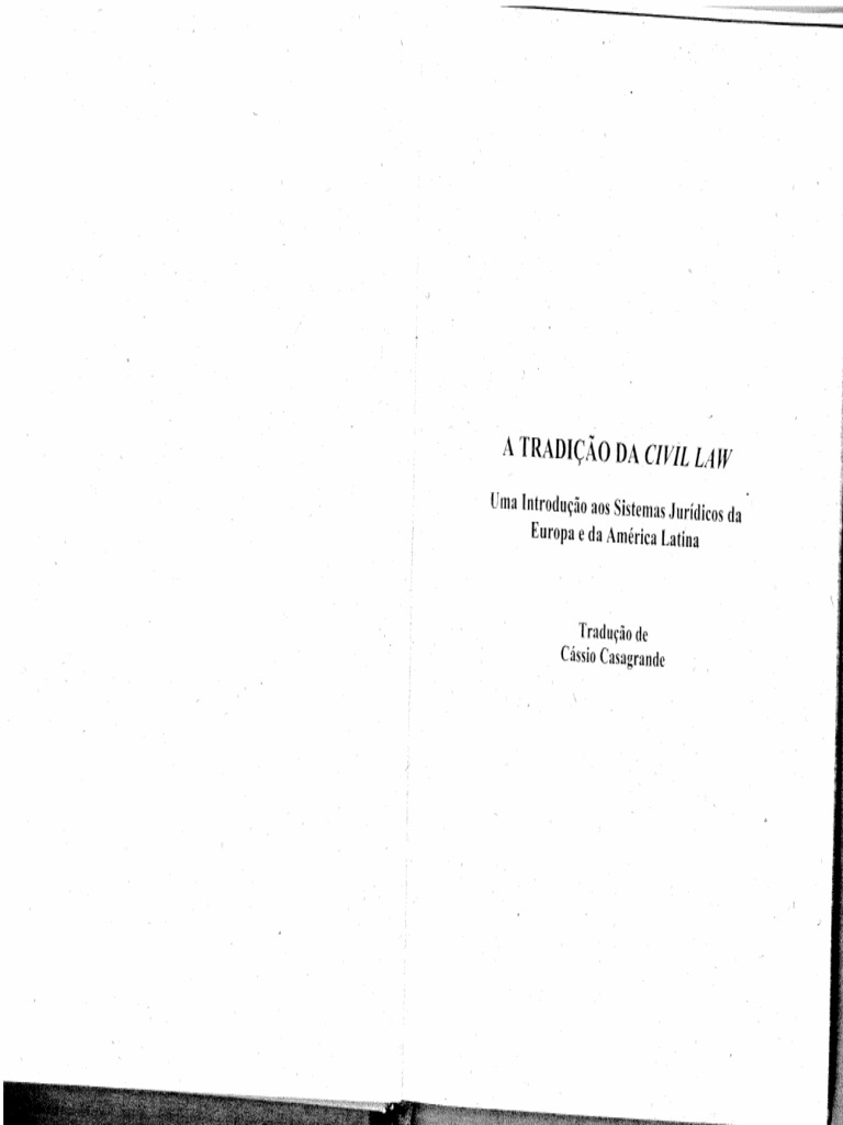 John Merryman - A Tradição Da Civil Law | PDF