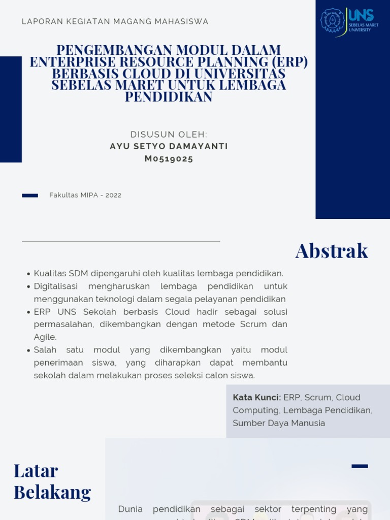 Pengembangan Modul Dalam Enterprise Resource Planning Erp Berbasis