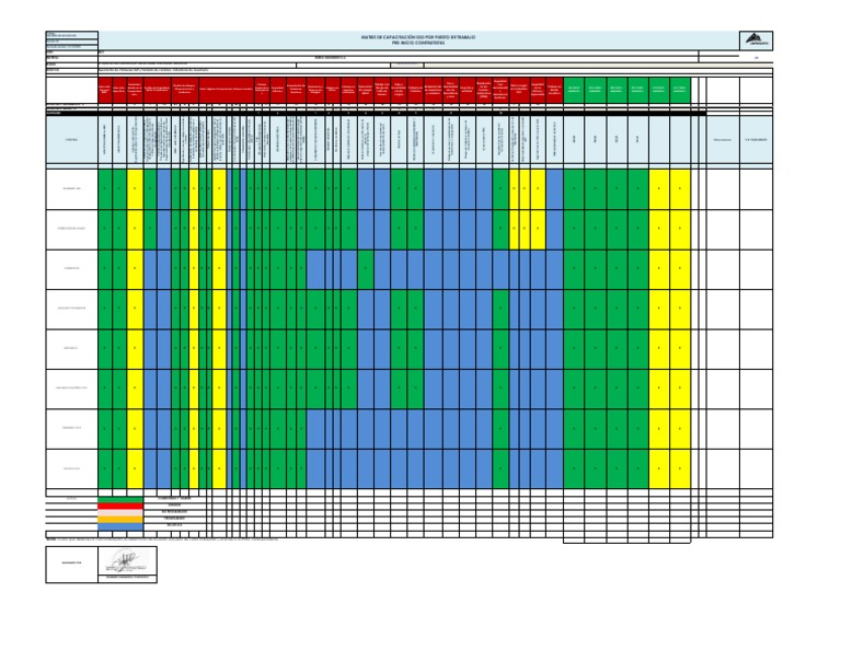 Matriz de Capacitacion Hsec - 2021 | PDF | Seguridad y salud ...