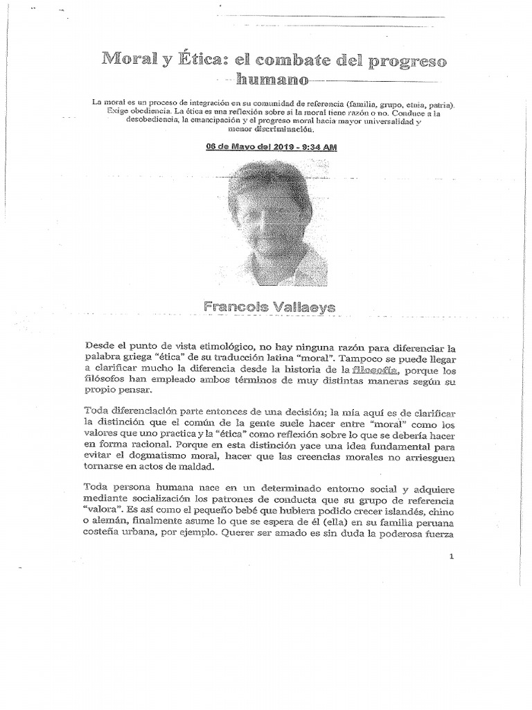 El Combate Del Progreso Humano | PDF