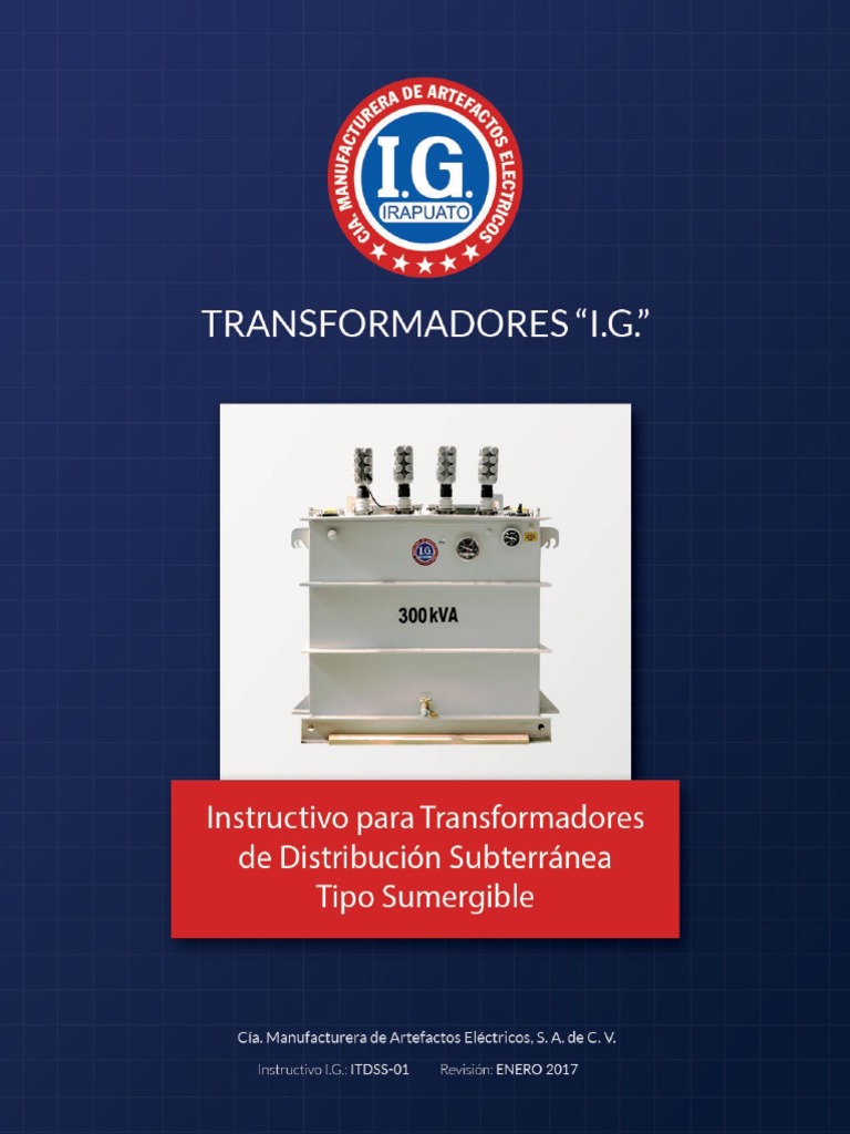 Instructivo Tipo Sumergible | PDF | Transformador | Fusible (Eléctrico)