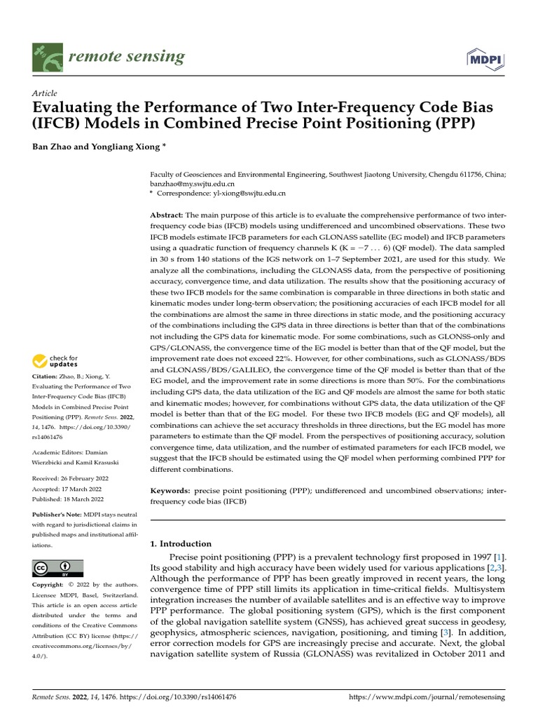 Evaluating The Performance of Two Inter-Frequency | PDF | Science ...