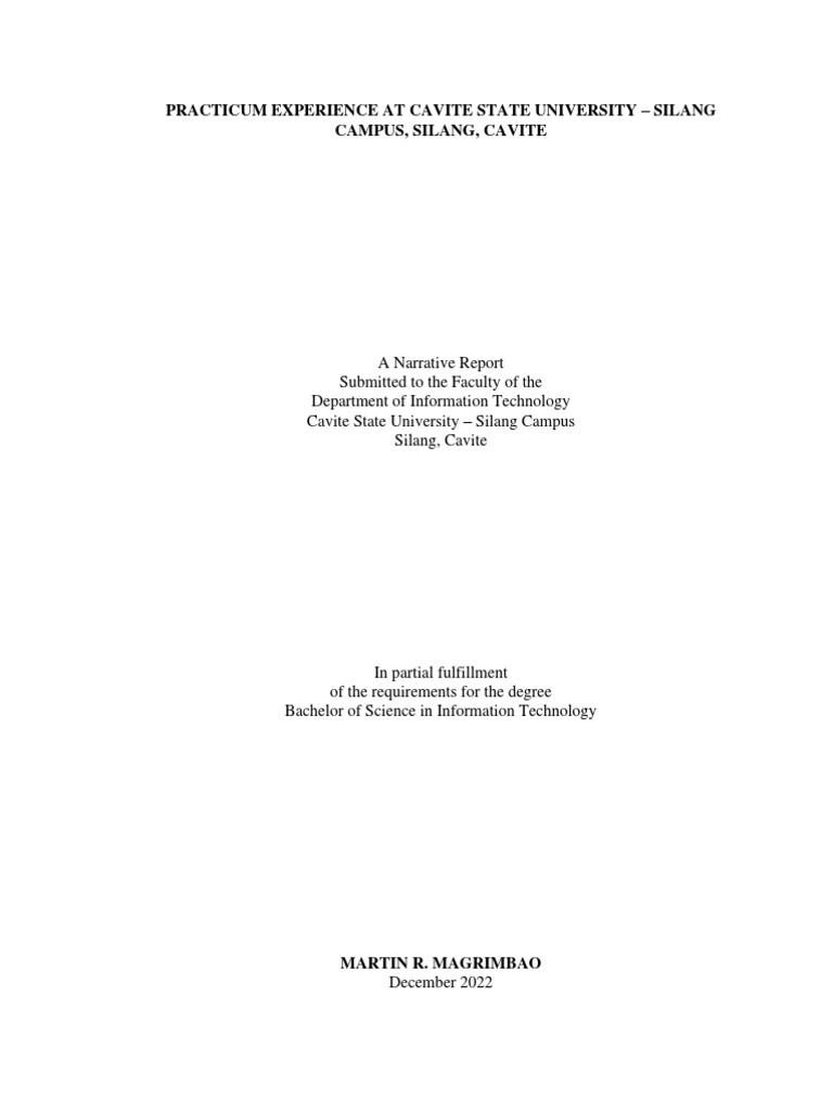 Narrative Report | PDF | Teachers | Cognition