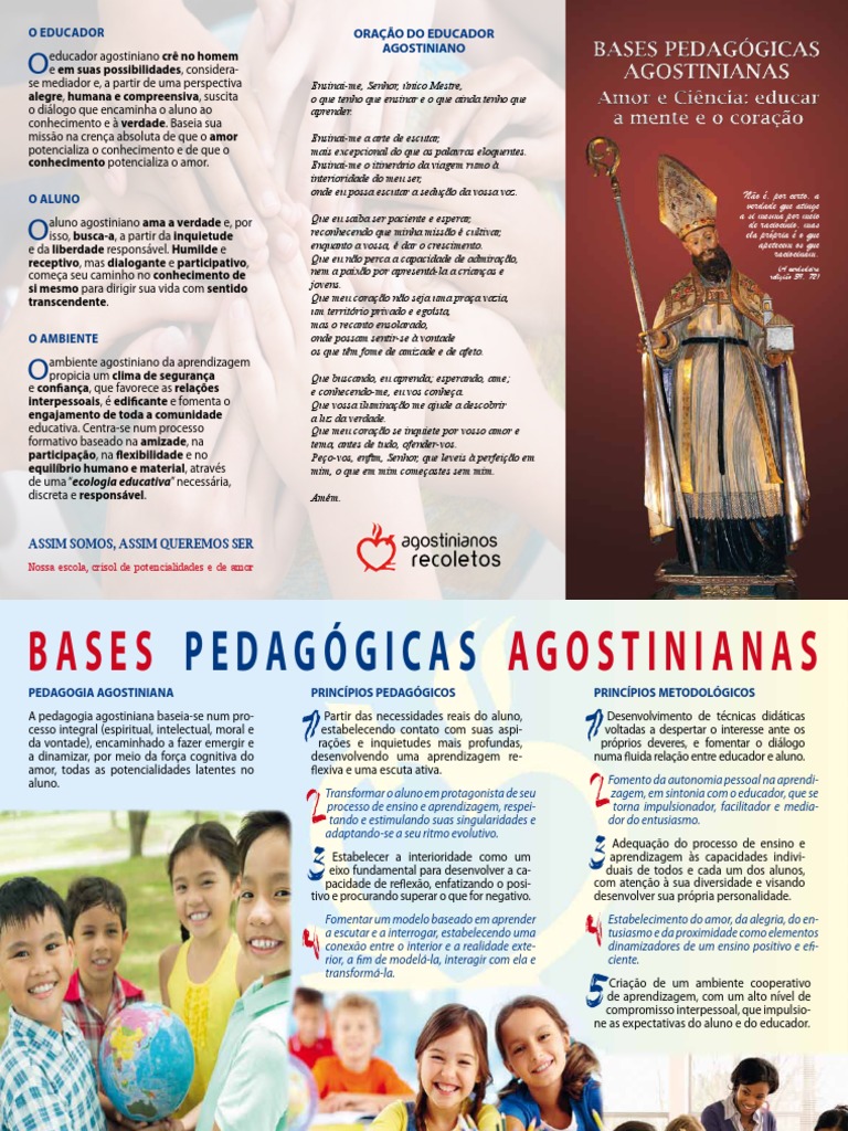 Bases Pedagogicas Agostinianas Triptico Port 1-Mesclado | Download ...