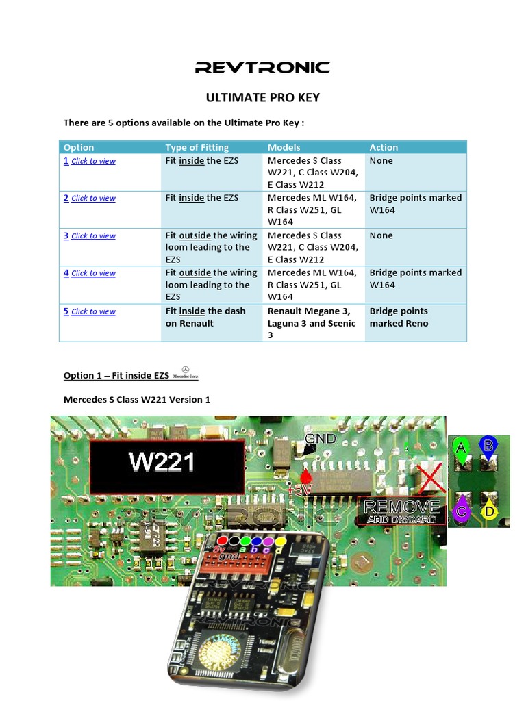 Ultimate Pro Key Installation Guide | PDF | Electrical Connector ...
