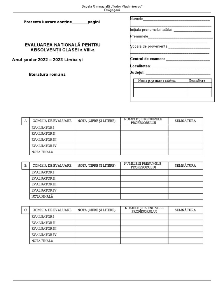EN SIMULARE Februarie. 2023 | PDF