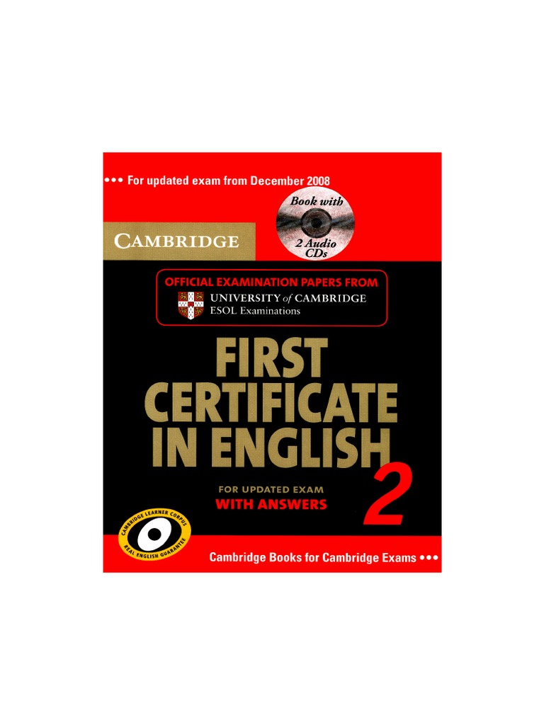 Cambridge First Certificate in English 2 - 0 | PDF