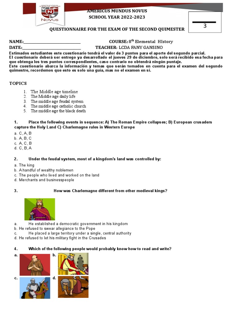 8th Elemental History | PDF | Middle Ages | Black Death