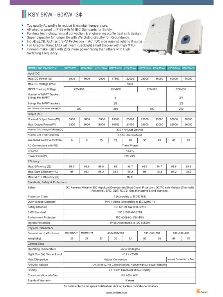 Ksolare Inverter | PDF