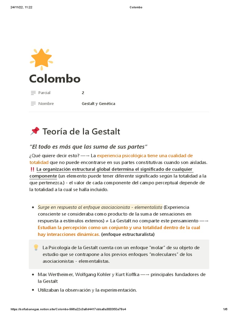 6 Colombo | PDF | Percepción | Sicología