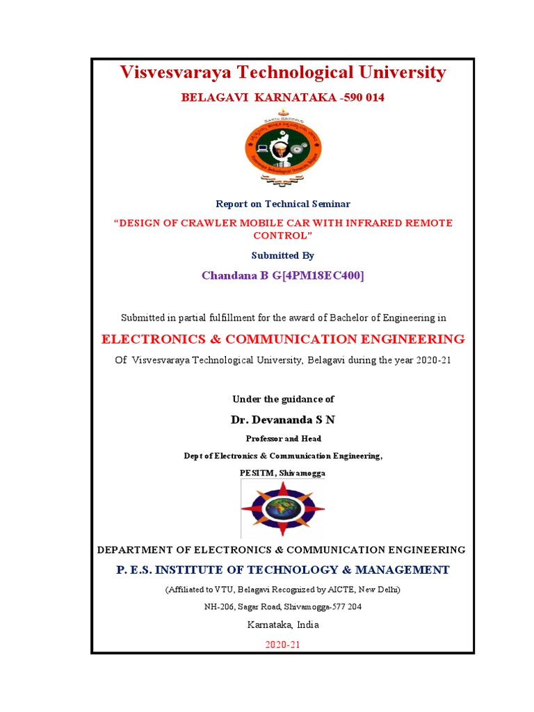 Technical Report | PDF | Electric Motor | Remote Control