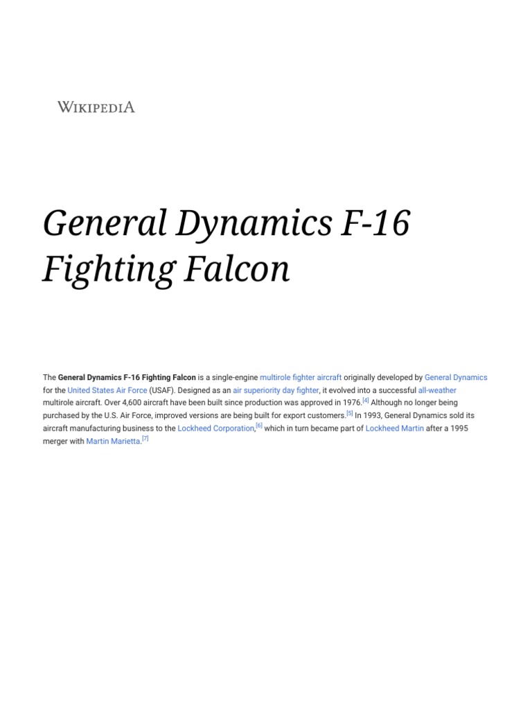 PDF Files | PDF | General Dynamics F 16 Fighting Falcon | Aerospace