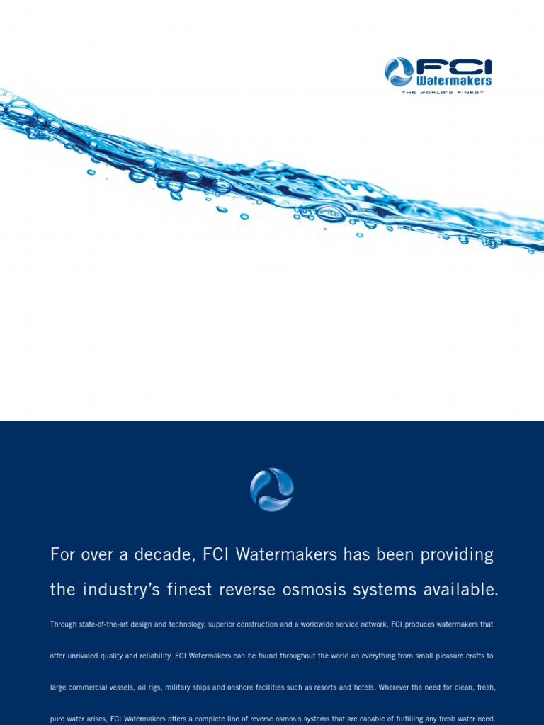 FCI_08-ProductBrochure | PDF | Pump | Water