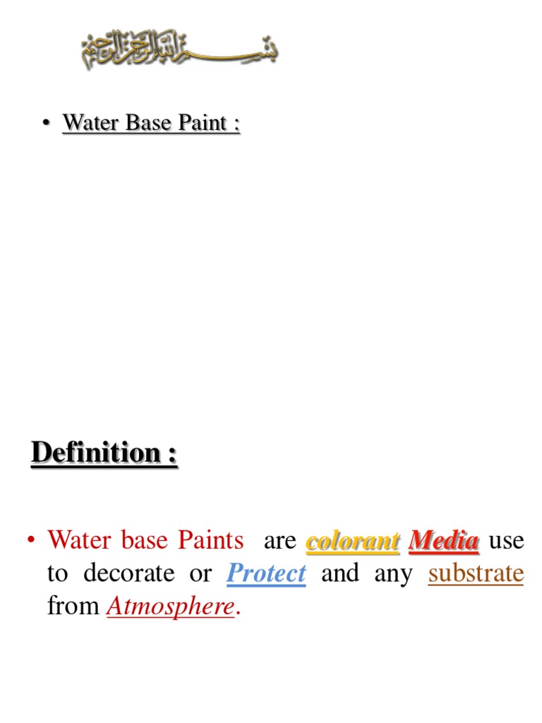 Water Base Paint | Download Free PDF | Paint | Materials