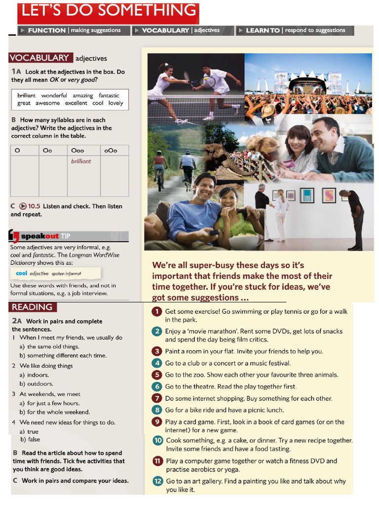 Let's Do Something | PDF