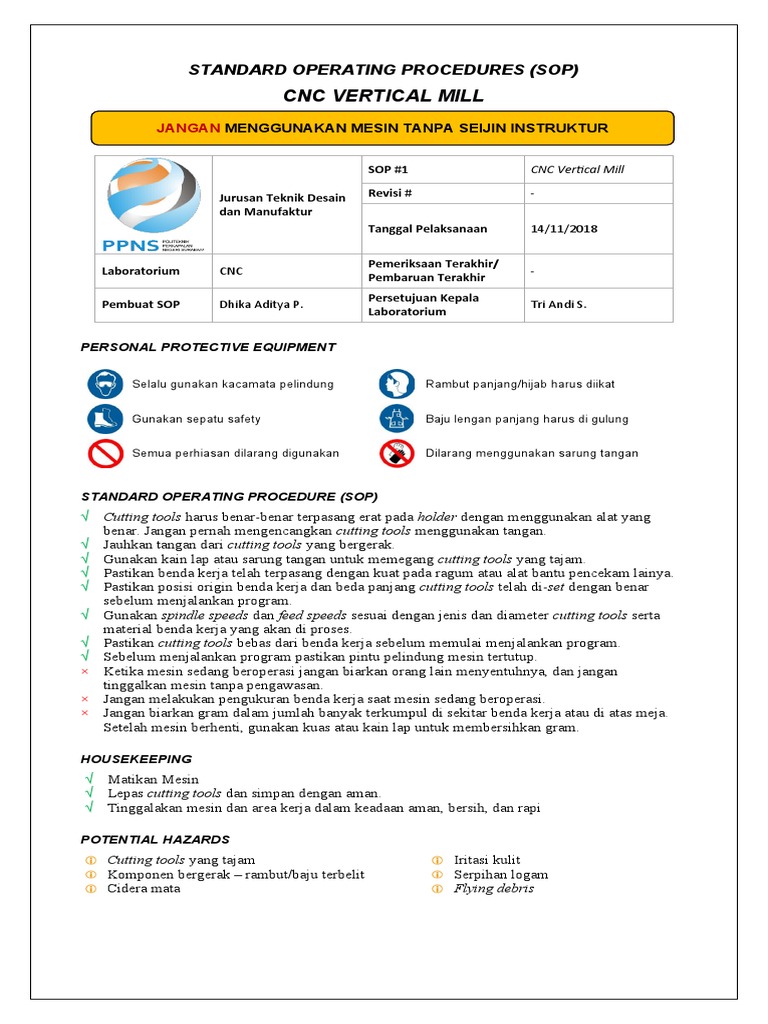 Standard Operating Procedures | PDF