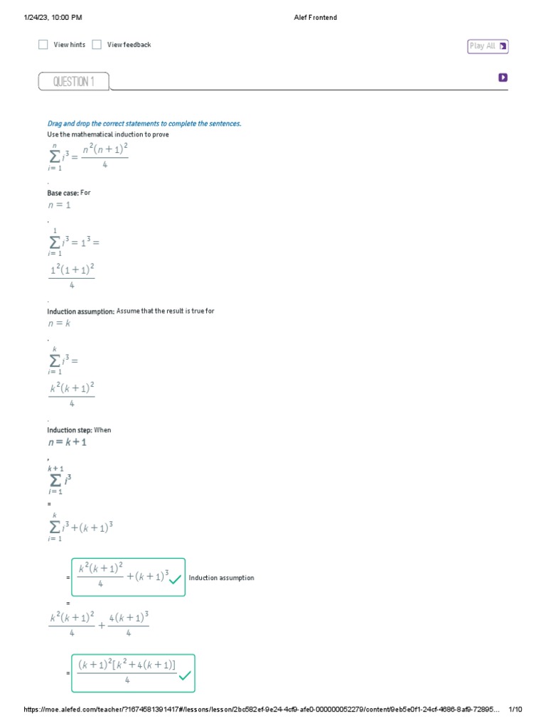 Solving Mathematical Problems Using Sigma Notation Properties | PDF ...
