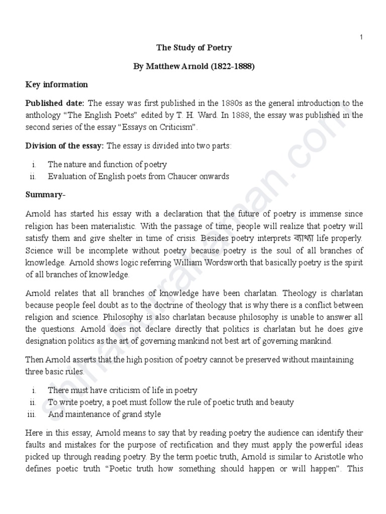 Literary Criticism All Question Exam 2021 | PDF | Poetry | T. S. Eliot