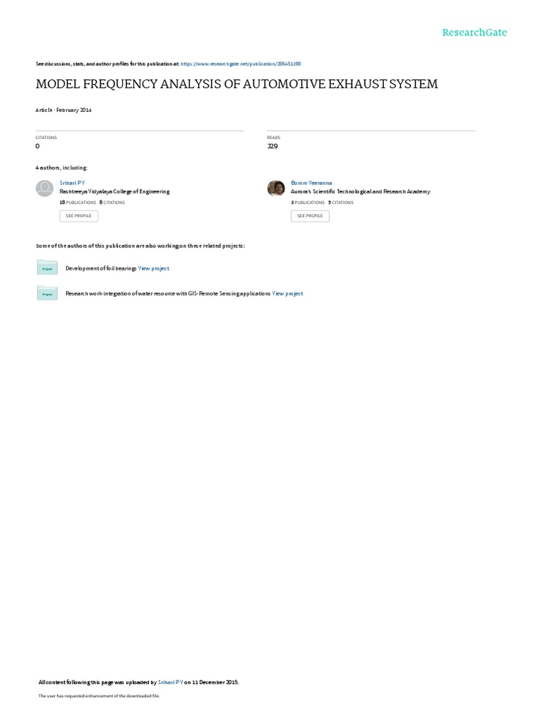 Ijmerr 52e00b22d2840 | PDF | Finite Element Method | Normal Mode
