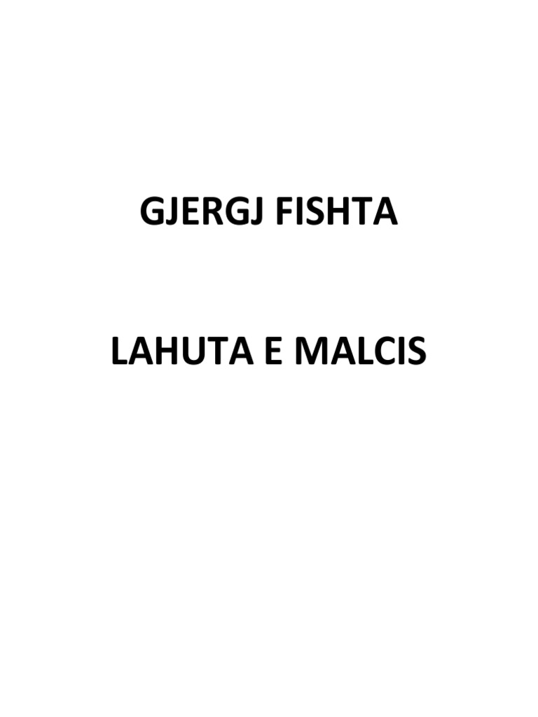 Vdocuments - MX Gjergj Fishta Lahuta e Malcis | PDF
